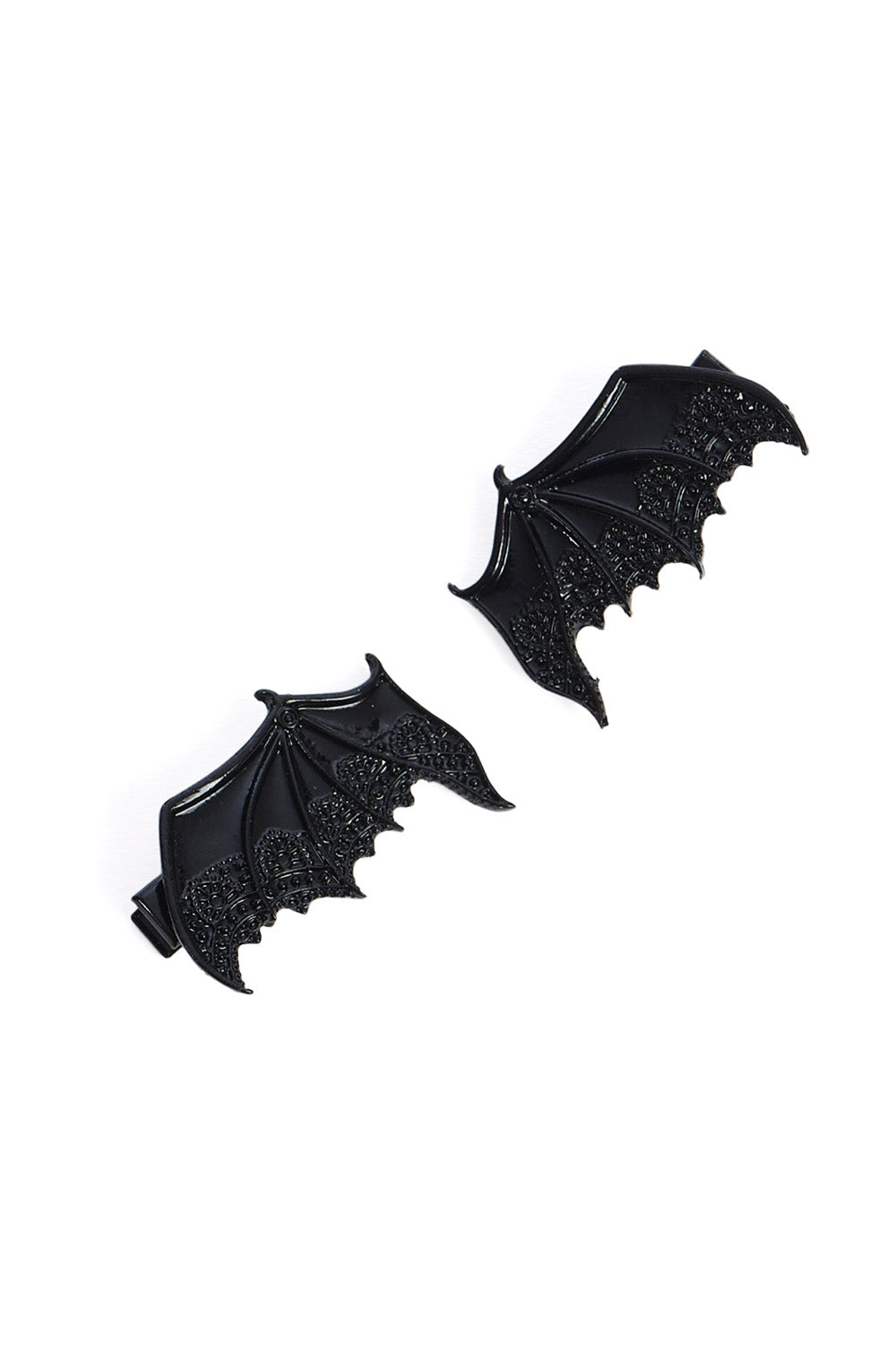 Banned Alternative BATWING HAIR CLIPS
